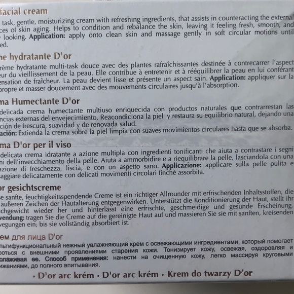 D'Or Skincare | Makeup | Dor Facial Cream Nwt | Poshmark